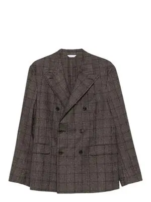 Boglioli Wool Blend Double-breasted Jacket - Brown