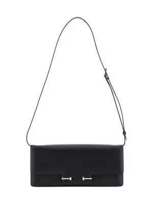 TOM FORD Leather Shoulder Bag - Black