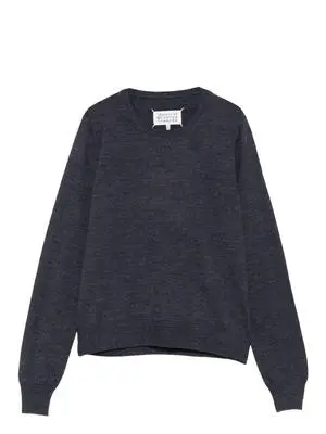MAISON MARGIELA Wool Crewneck Sweater - Blue
