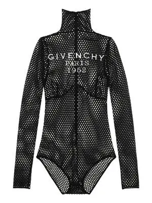 Givenchy High-neck Long Sleeve Bodysuit - Black