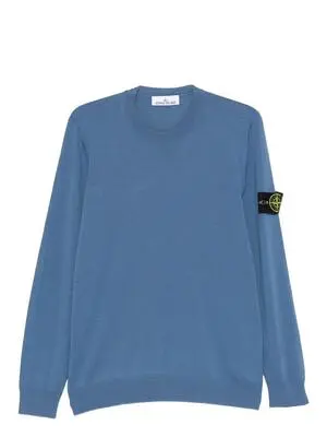 Stone Island Wool Crewneck Sweater - Blue