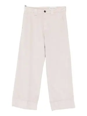 WHITE SAND Velvet Trousers - Grey