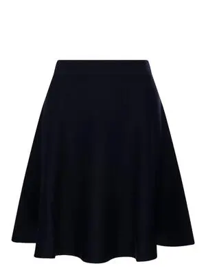 Max Mara Wool Midi Skirt - Blue