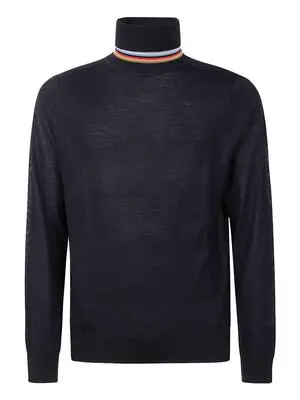 Paul Smith Wool Turtleneck Sweater - Black