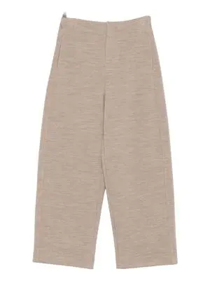Max Mara Wool And Cotton Trousers - Beige