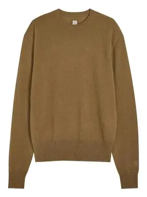 TOTEME Crew-neck Cashmere Jumper - Khaki
