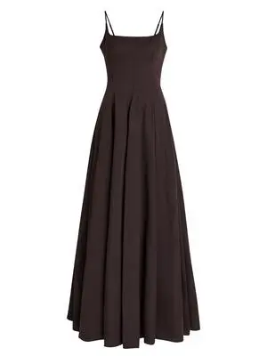 STAUD Cotton-Blend Maxi Dress