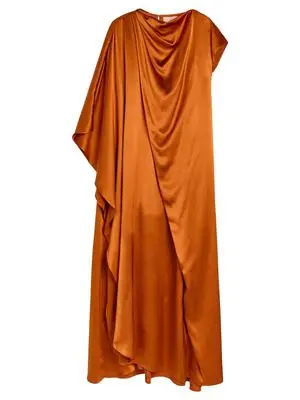 ROKSANDA Hiba Asymmetric Draped Maxi Dress - Orange