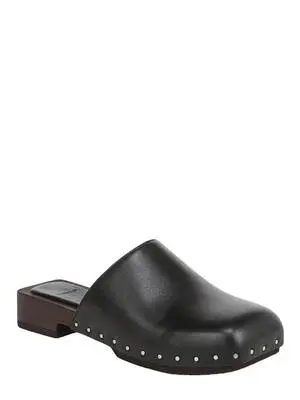 Vince Leather Mule - Black Leather