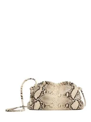 MANSUR GAVRIEL Mini Cloud Snakeskin Embossed Clutch