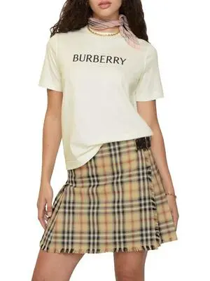 Burberry Frankie Logo Graphic T-shirt - Chalk