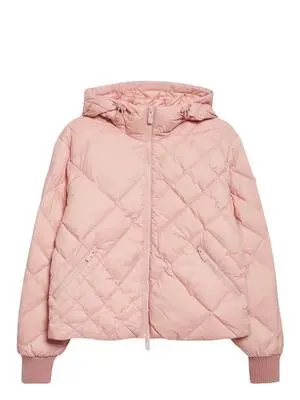Burberry Delley Quilted Down Puffer Jacket - Begonia Pink