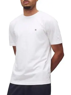 Reigning Champ Embroidered Monogram Lightweight Jersey T-shirt - White