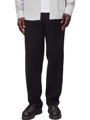Reigning Champ Straight Leg Cotton Corduroy Work Trousers - Black