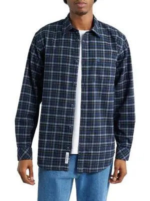 Carhartt Work In Progress Widmark Plaid Flannel Button-up Shirt - Blue Multi