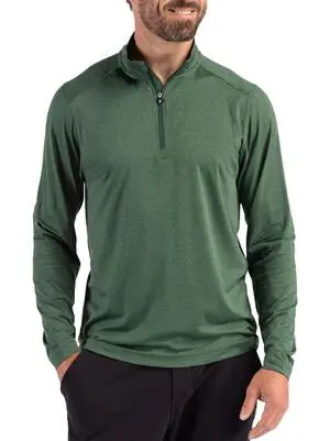Cutter & Buck Coastline Epic Comfort Half Zip Performance Pullover - Hunter