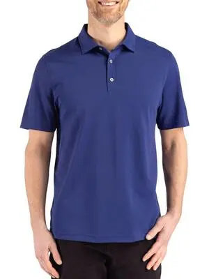 Cutter & Buck Advantage Refresh Epic Confidence Performance Polo Tour Blue