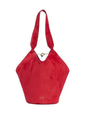 Khaite Mini Lotus Top Handle Bag Ruby