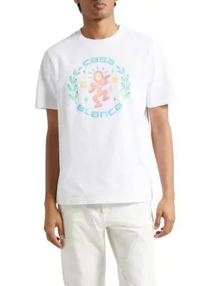 Casablanca Classic Fit Organic Cotton Graphic T-shirt At Nordstrom Dance Joy