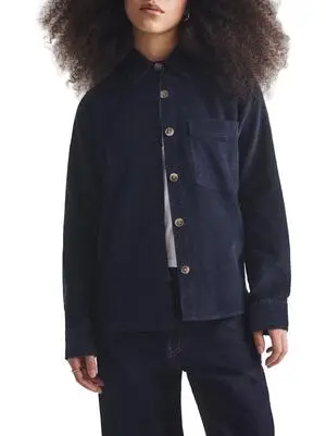 Brooklyn Industries Cotton Corduroy Overshirt - Dark Sapphire