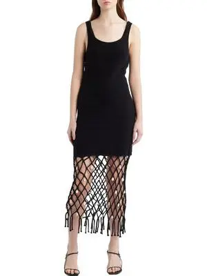 Rails Nastia Shell Embellished Cover-up Dress - Black
