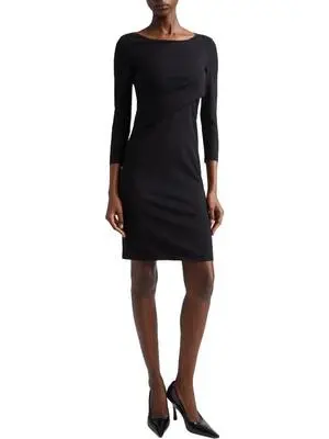 EMPORIO ARMANI Punto Milano Long Sleeve Jersey Dress