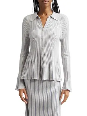 Emporio Armani Plated Cardigan - Pearl