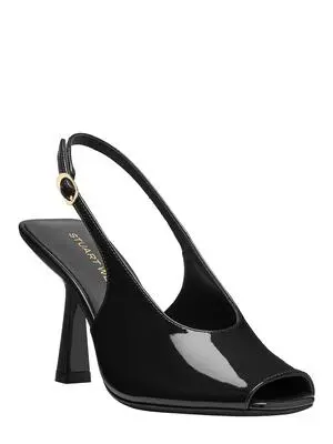 STUART WEITZMAN Val Slingback 85 Sandal - Black