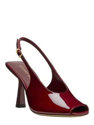 STUART WEITZMAN Val Slingback 85 Sandal - Rosewood