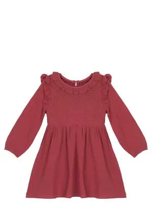 MABEL + HONEY Textured Gauze Dress - Red