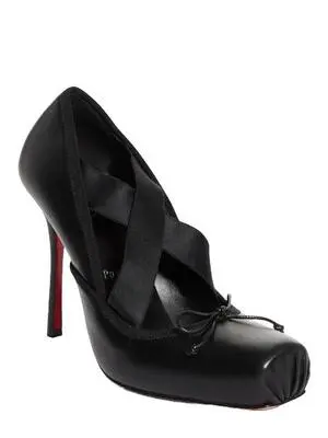 CHRISTIAN LOUBOUTIN Cassiastic Pump - Black/black