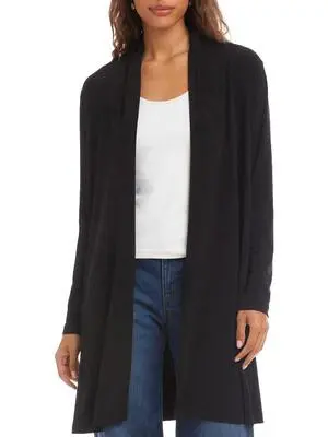 KAREN KANE Travel Jersey Open Front Cardigan