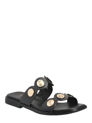 SOFFT Ezra Leather Slide Sandal - Black