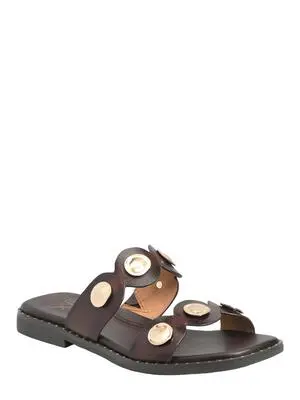 SOFFT Ezra Leather Slide Sandal - Tobacco