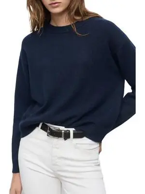 Mango Crewneck Sweater - Dark Navy