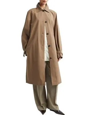 TOTEME Lightweight Single-breasted Trench Coat - Hazel