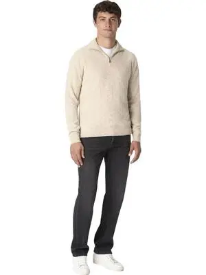 Missoni Half-Zip Cashmere Sweater Beige