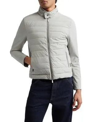 MOORER Filippo Water-resistant Quilted Down Jacket - Ghiaccio