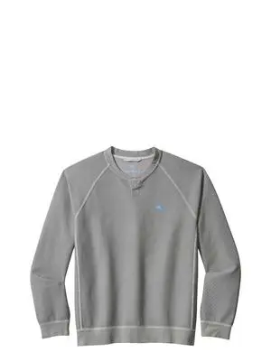 Tommy Bahama Montego Bay Abaco Notch Neck Sweatshirt - Shadow