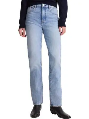 Madewell The Longline Straight Jeans - Raebrook Wash