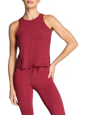 Spanx Softstretch Performance Tank Heather Dark Merlot