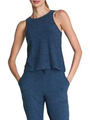 Spanx Softstretch Performance Tank Heather Timeless Navy