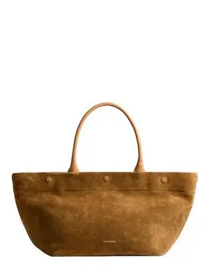 Altuzarra Small Suede Tote - Golden Oak