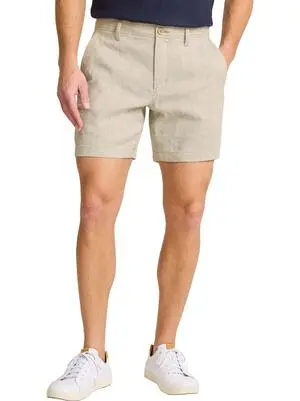Tommy Bahama Coast 7-inch Flat Front Linen & Cotton Shorts - Beach