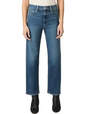 Paige Stevie Straight Leg Ankle Jeans - Aquarius