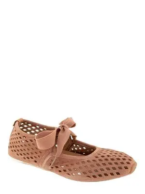 Gentle Souls Annalise Mary Jane Flat Mocha Suede