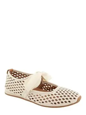 Gentle Souls Annalise Mary Jane Flat Stone Nubuck