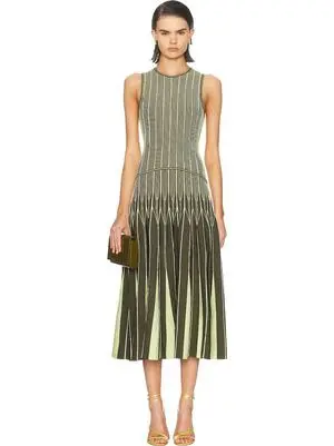 Simkhai Oaklen Midi Dress Pine Multi