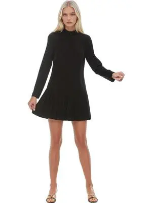 ALEXIA ADMOR Ellis Blazer Mini Dress With Pleated Skirt - Black
