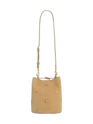 Rebecca Minkoff Evil Eye Studded Bucket Bag - Sesame